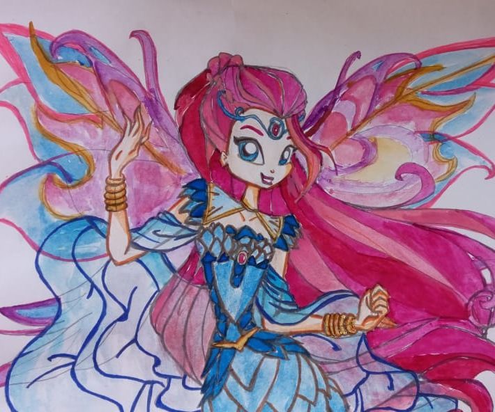 How to Draw Bloom ( Winx Club ) - Bloomix Transformation : 10 Steps ...