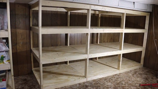 Giant Shelves Made From 2x4s and Plywood : 7 Steps (with Pictures ...