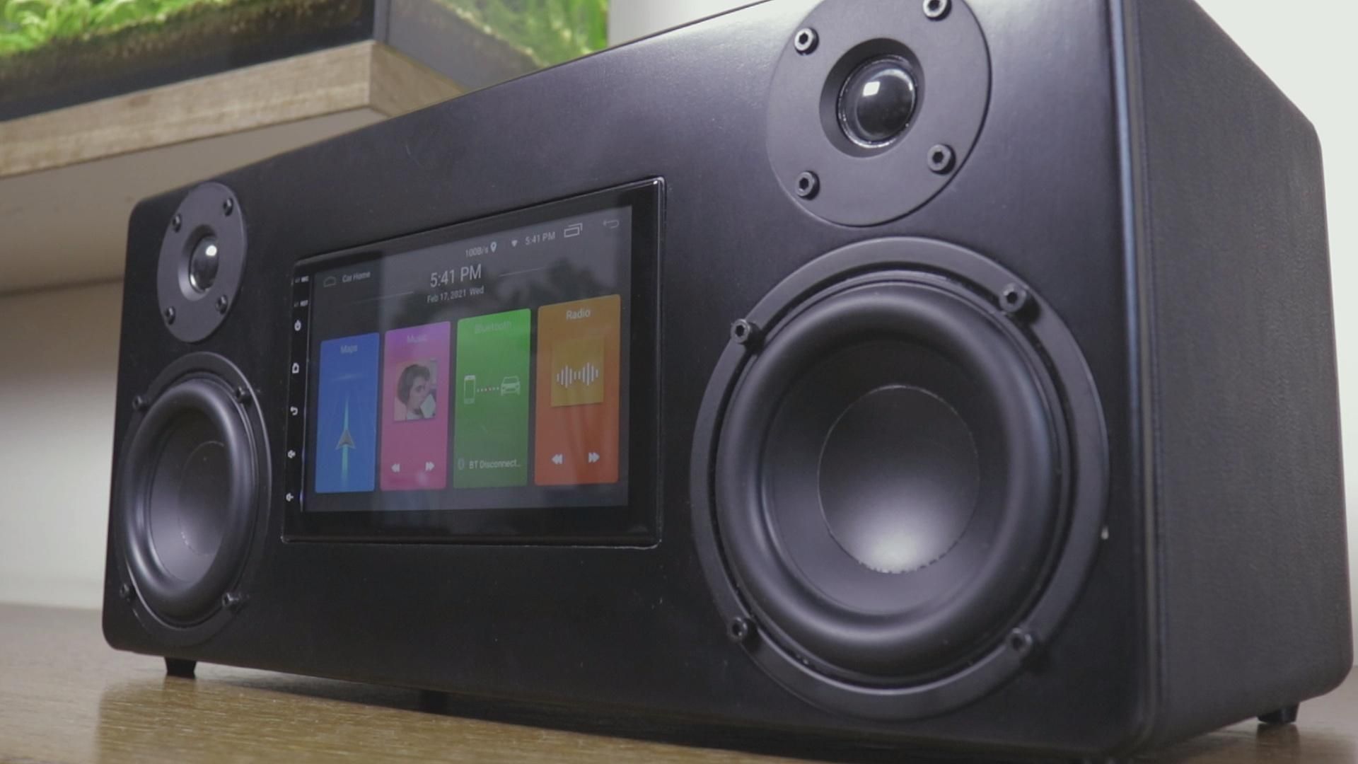 Portable Multimedia Bluetooth Speaker With 7" Screen : 5 Steps (with ...