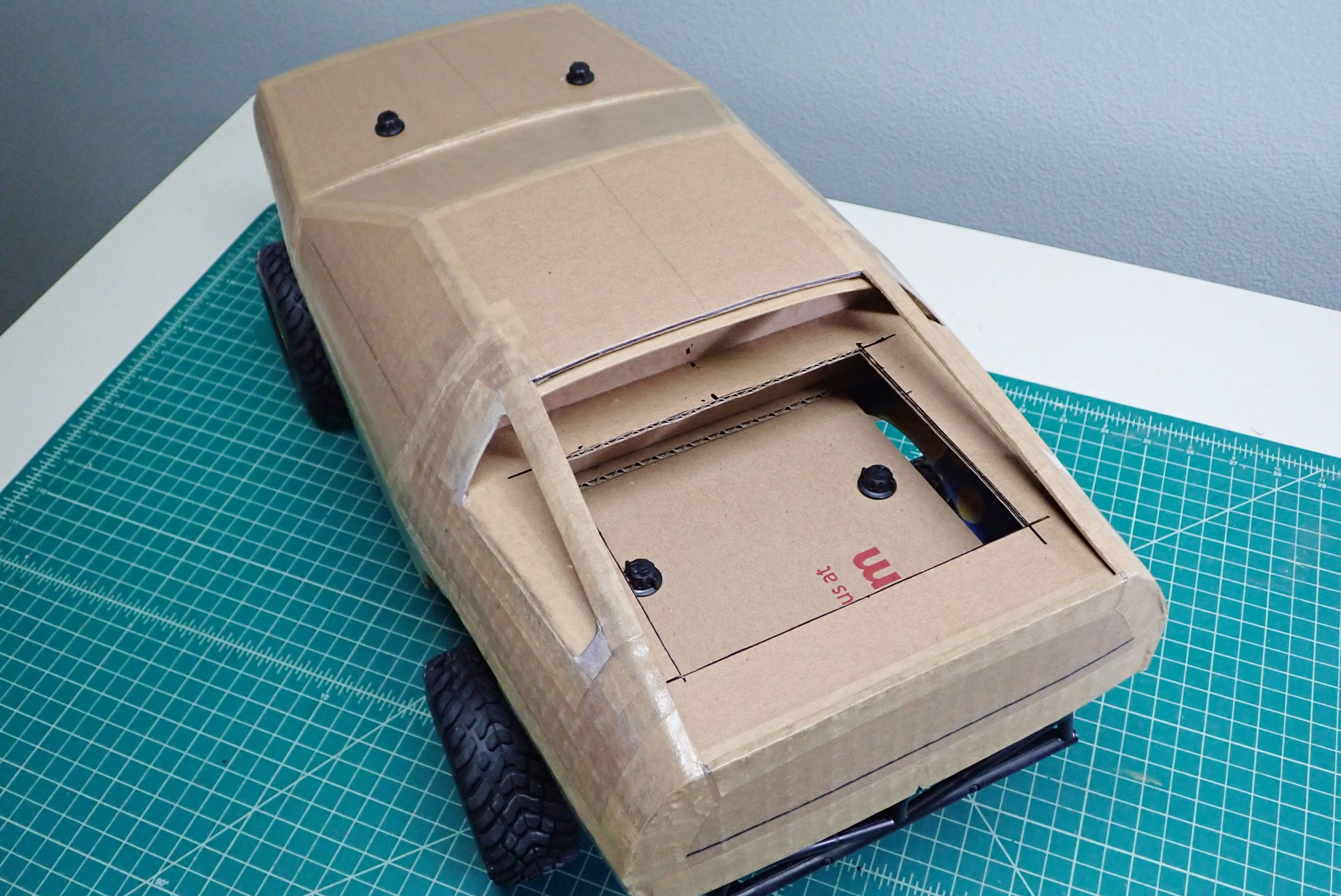 Make a Cardboard DeLorean RC Body : 16 Steps (with Pictures ...