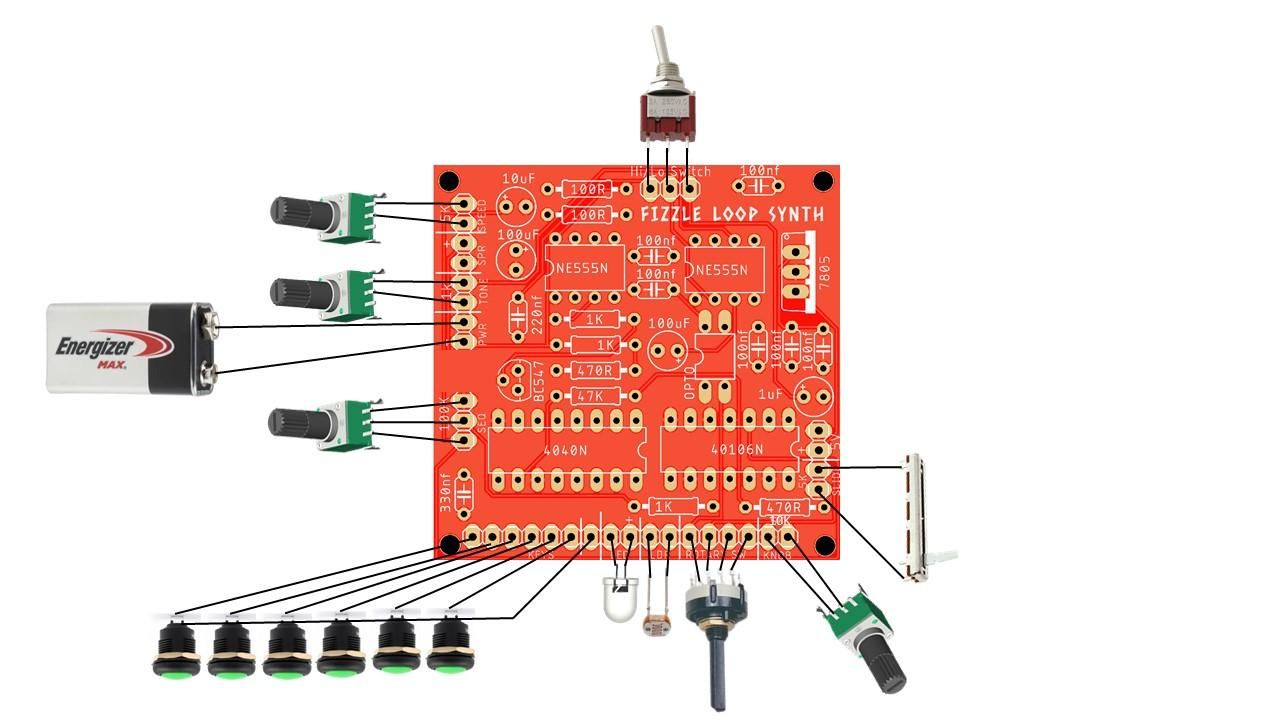 555 Fizzle Loop Synth V4 : 12 Steps (with Pictures) - Instructables