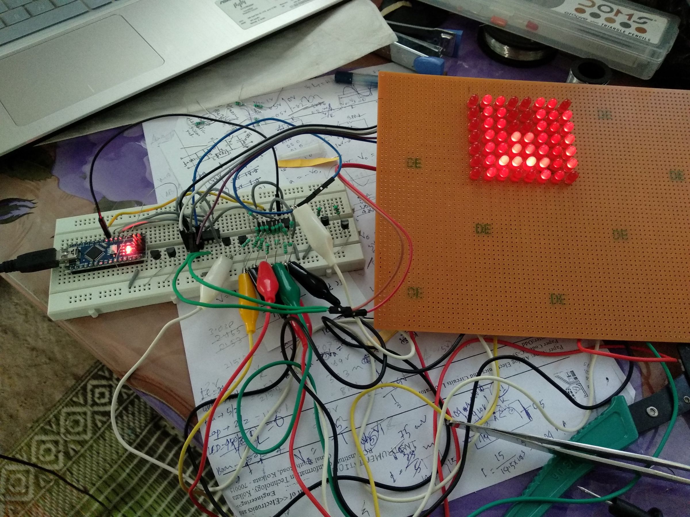 DIY LED Dot Matrix Scrolling Display Using Arduino : 6 Steps ...