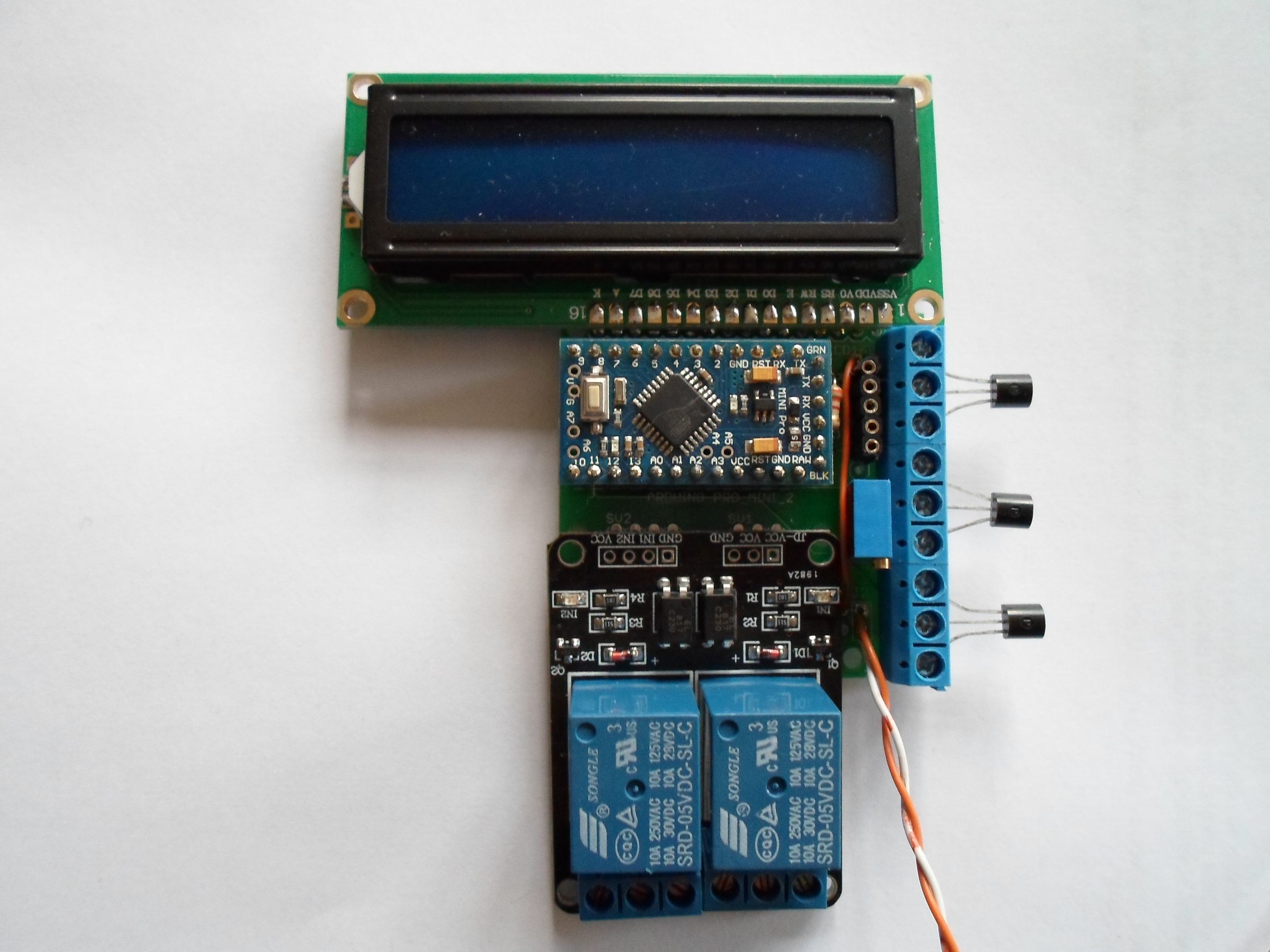 Hot Water Solar Collector Controller With Thermostat V1.0 : 7 Steps ...