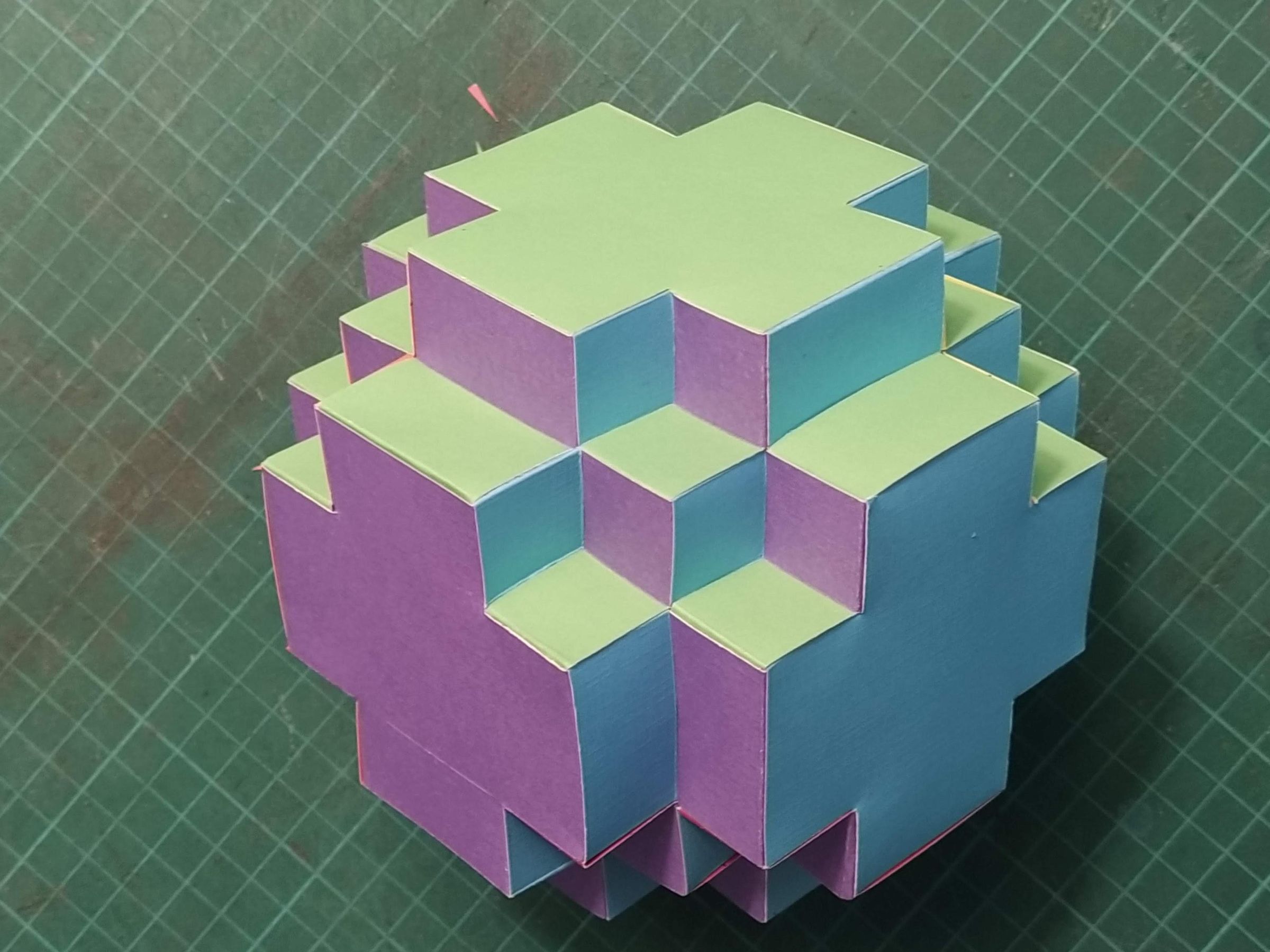 Paper Voxel Sphere : 8 Steps (with Pictures) - Instructables