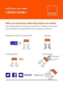 Otto DIY+ Arduino Bluetooth Robot Easy to 3D Print : 6 Steps (with ...