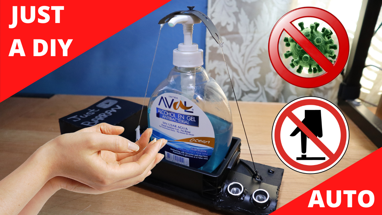 DIY Easy Non-Contact Automatic Hand Sanitizer Dispenser or Automatic ...