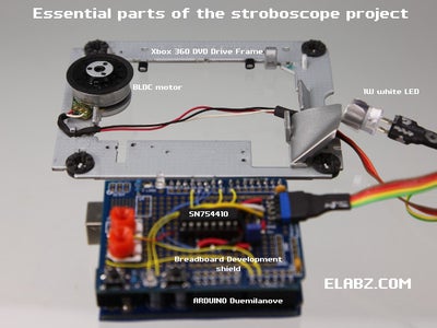 Stroboscope (zoetrope) Using Arduino and a Broken Xbox 360 DVD Drive : 5 Steps (with Pictures ...
