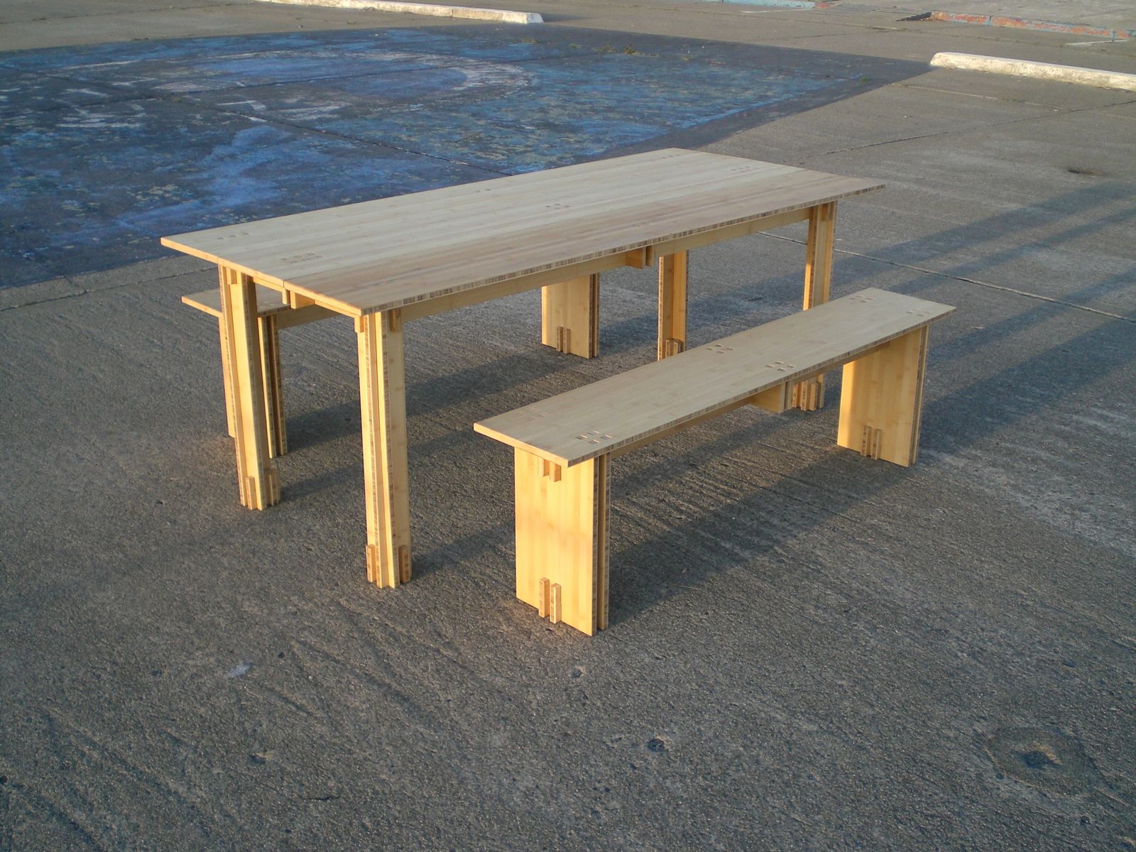 Bamboo Dining Table and Benches : 15 Steps (with Pictures) - Instructables