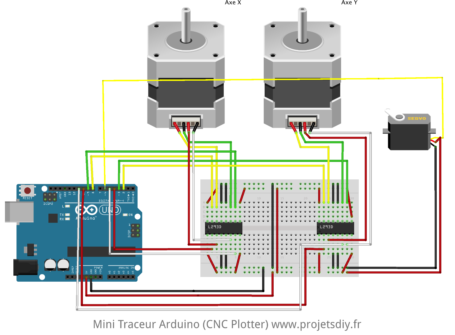 Mini Traceur Arduino - Mini CNC Plotter : 13 Steps (with Pictures ...