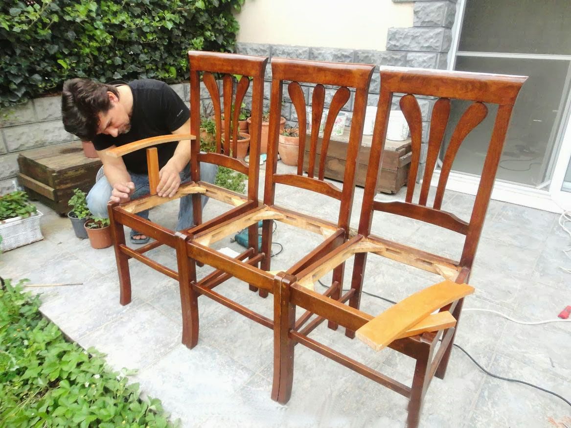 Make a Bench From Chair : 5 Steps - Instructables