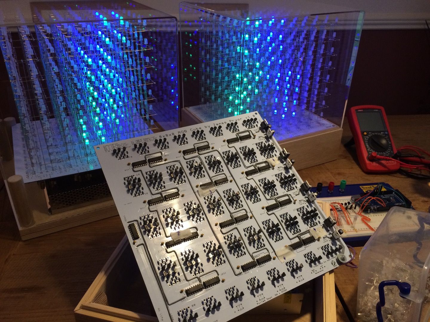 Arduino Mega 8x8x8 RGB LED Cube : 11 Steps (with Pictures) - Instructables