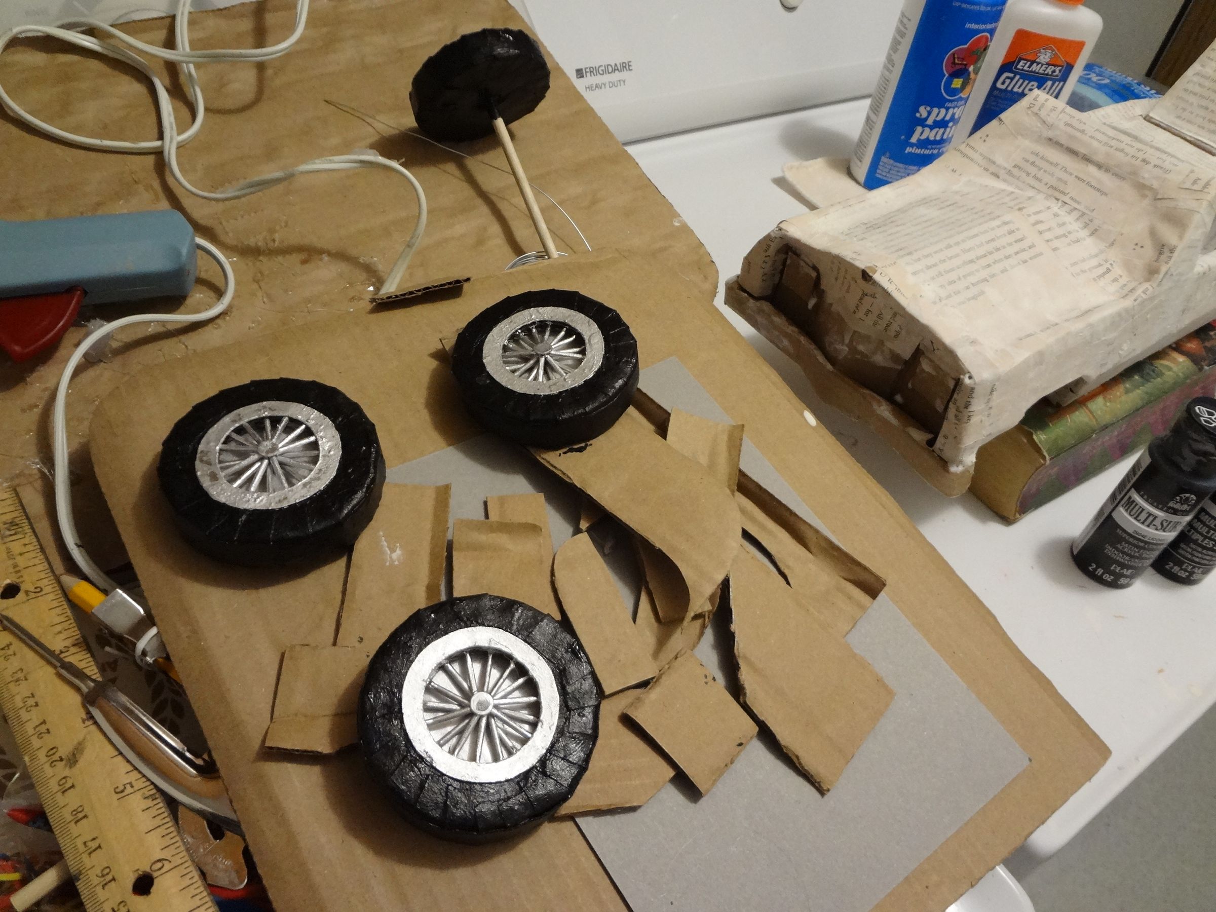 Paper Mache Cardboard Car. : 7 Steps (with Pictures) - Instructables