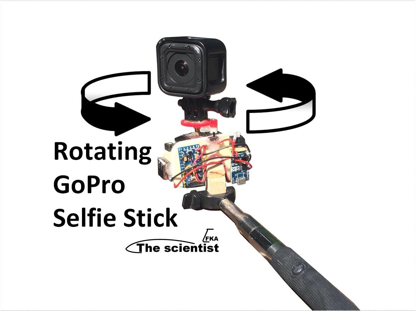 Rotating GoPro Selfie Stick : 6 Steps (with Pictures) - Instructables