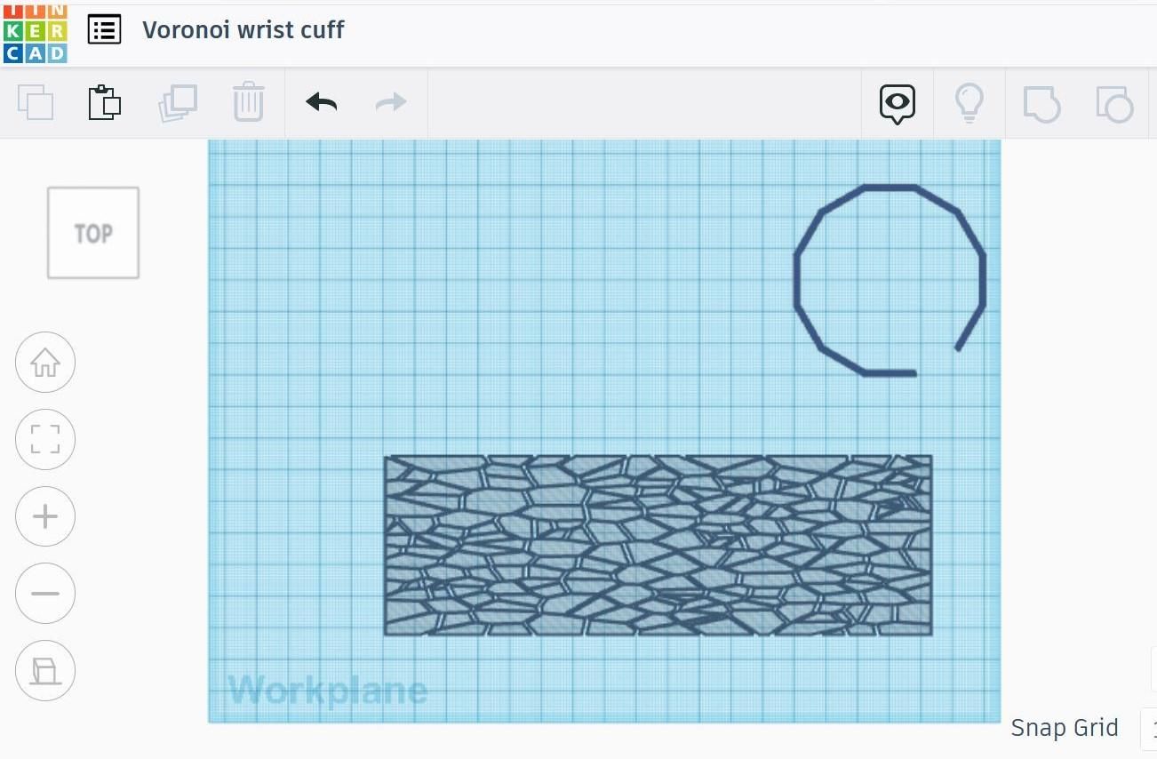 Voronoi Cuff in Tinkercad : 6 Steps (with Pictures) - Instructables