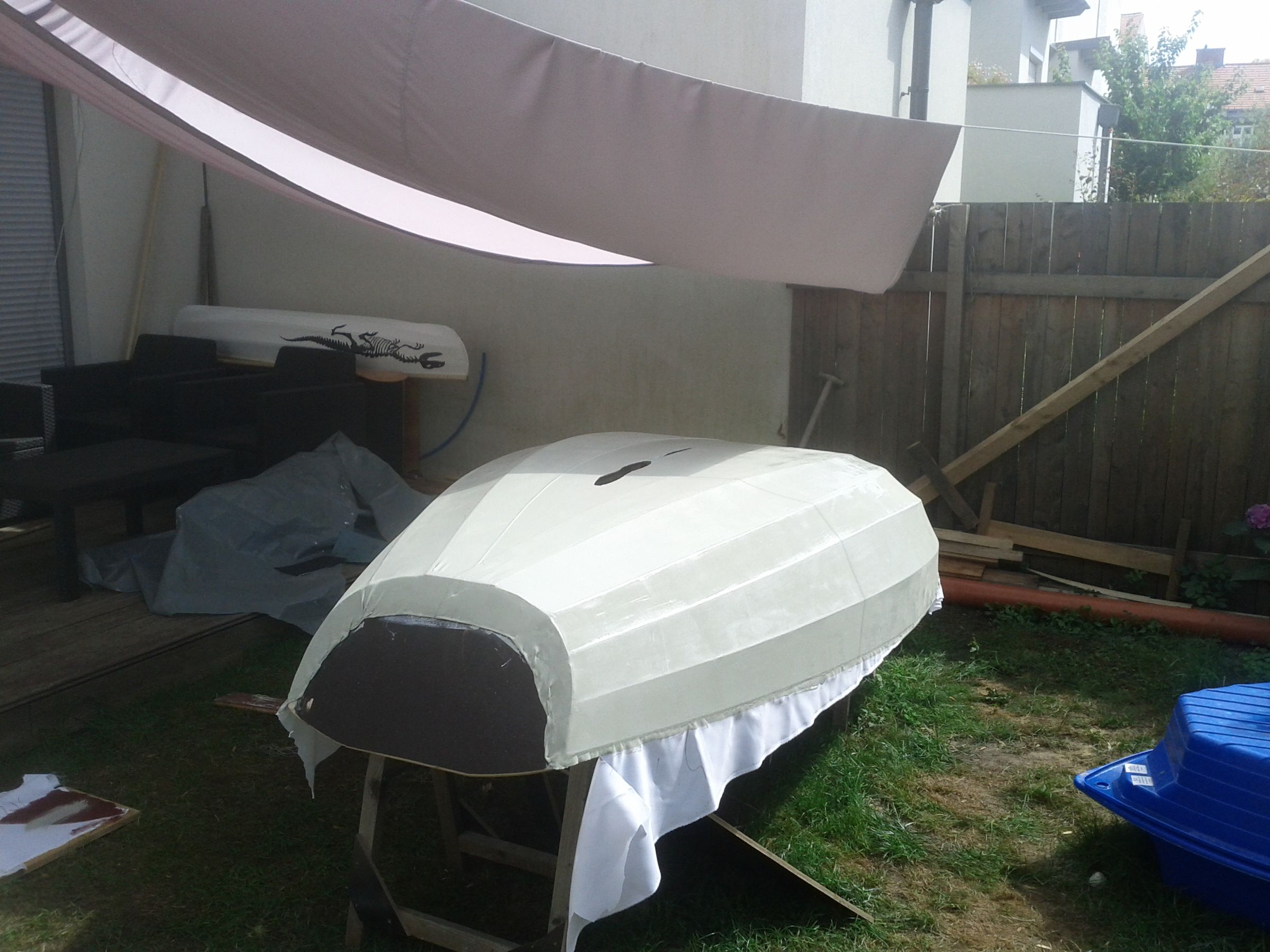 240cm Skin on Frame Sailing Pram With Mirage Drive : 7 Steps (with ...