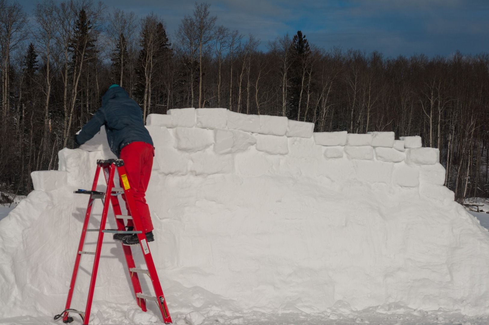 Outdoor Movie Theater With Snow Wall and Projector : 8 Steps (with ...