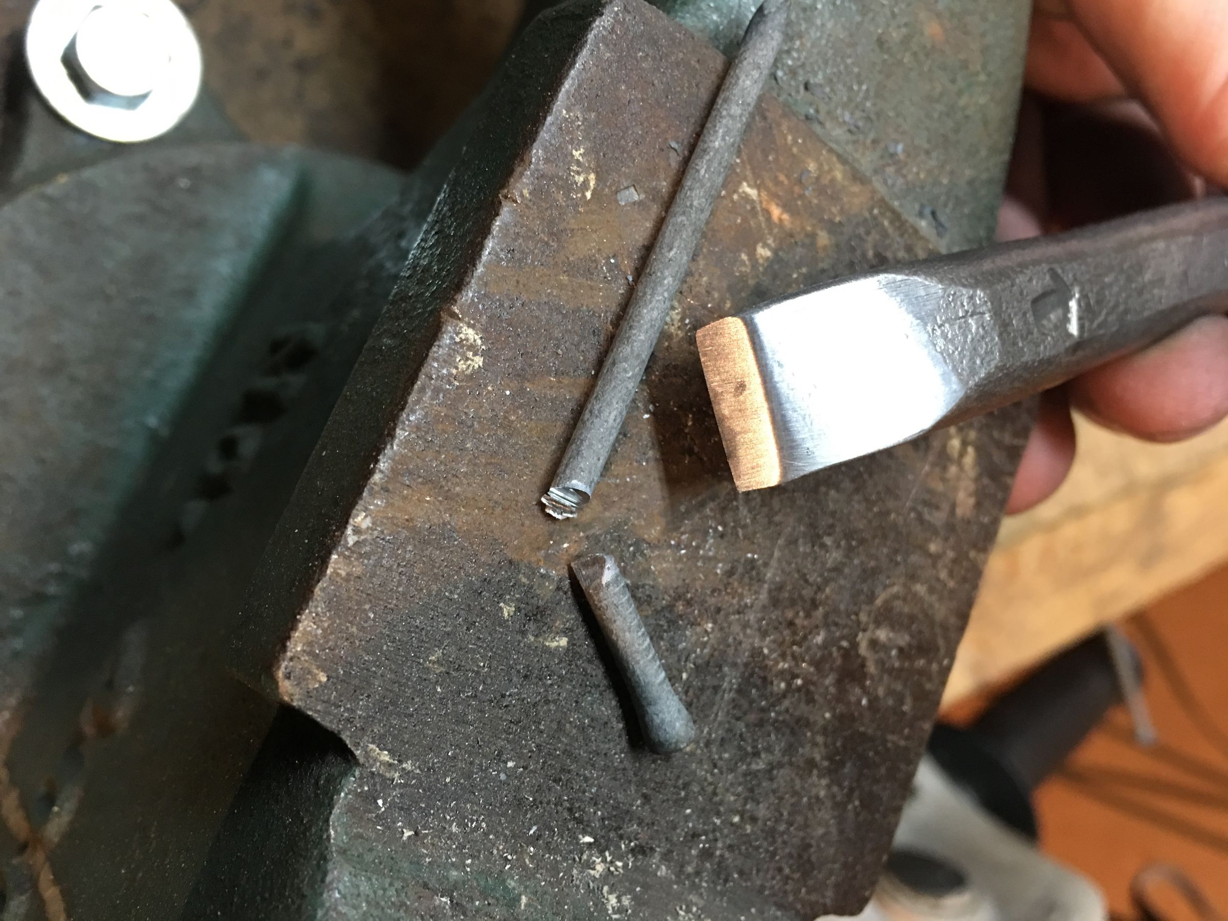 HAND FORGED Cold Chisel, From a Rusty Old Coil Spring : 10 Steps (with ...