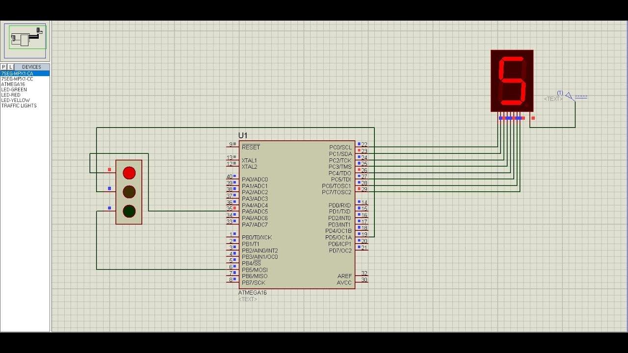 Atmega16 Based Traffic Light Project Prototype Using 7 Segment Display ...