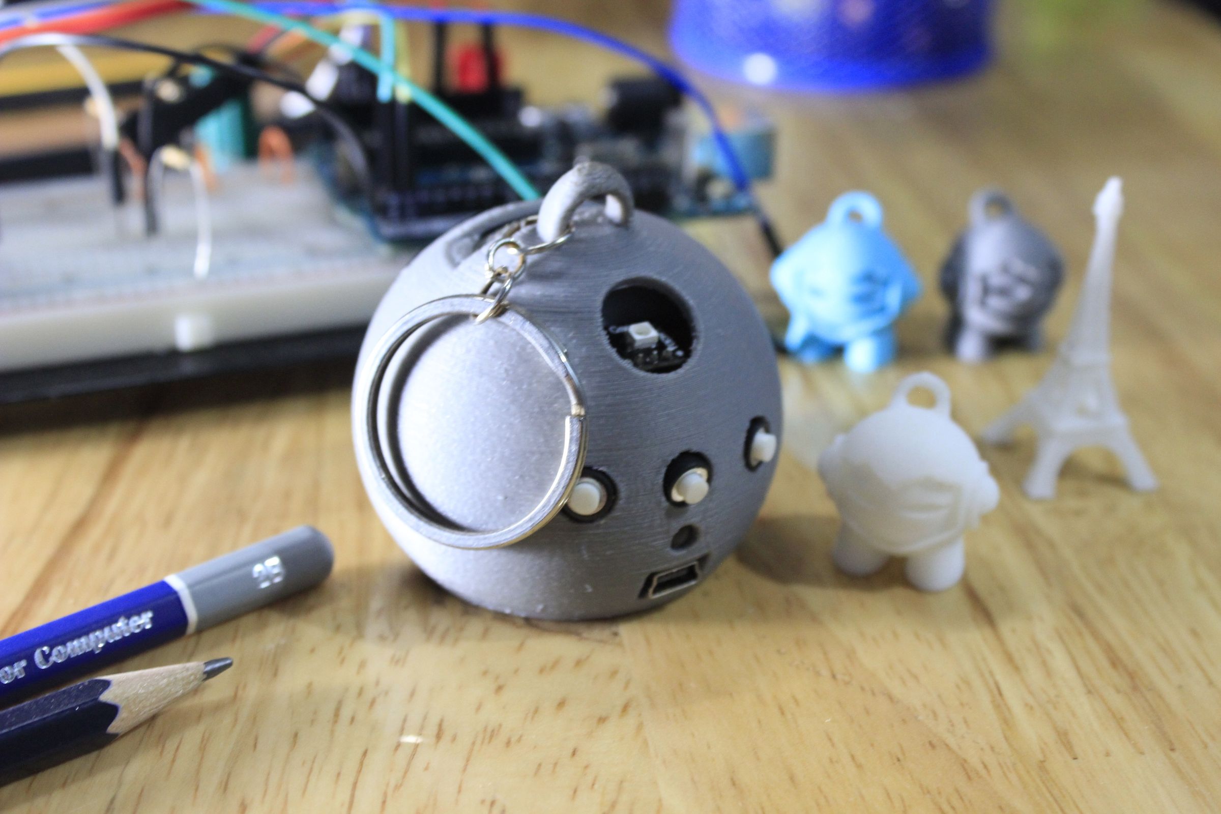 UV Meter & Breathalyzer Keychain - 3D Printed - IoT Blynk : 28 Steps ...