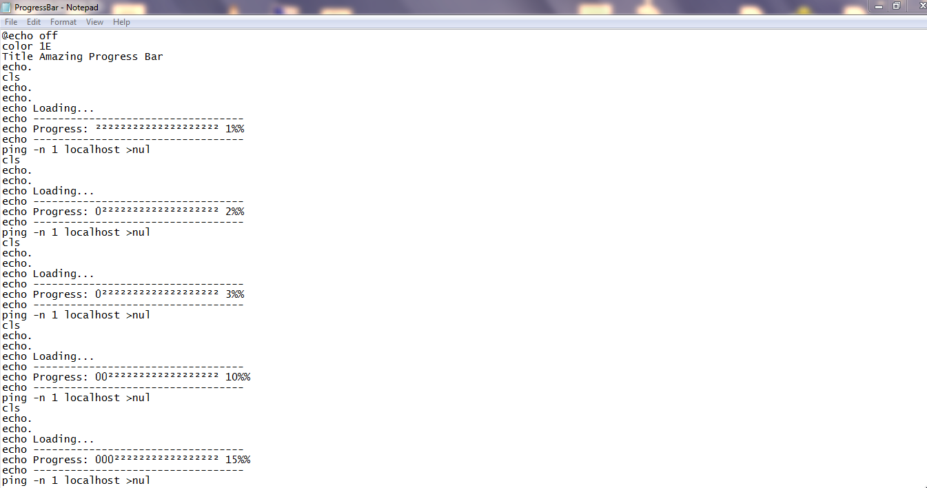 The Amazing Progress Bar in CMD : 4 Steps - Instructables
