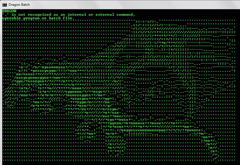 How To Make A Dragon In Command Prompt Using Notepad 3 Steps Instructables