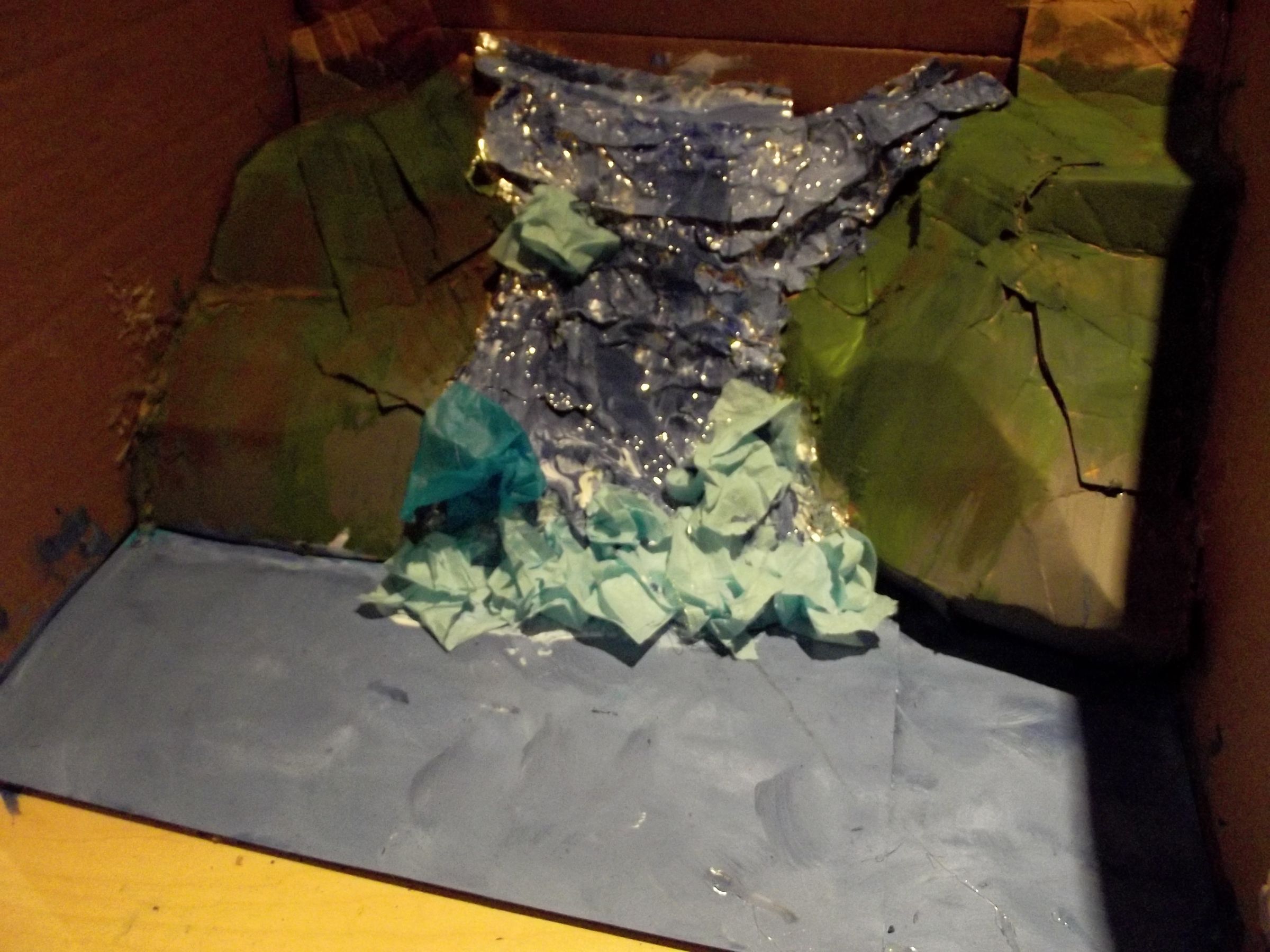 Cardboard Waterfall Diorama : 13 Steps - Instructables