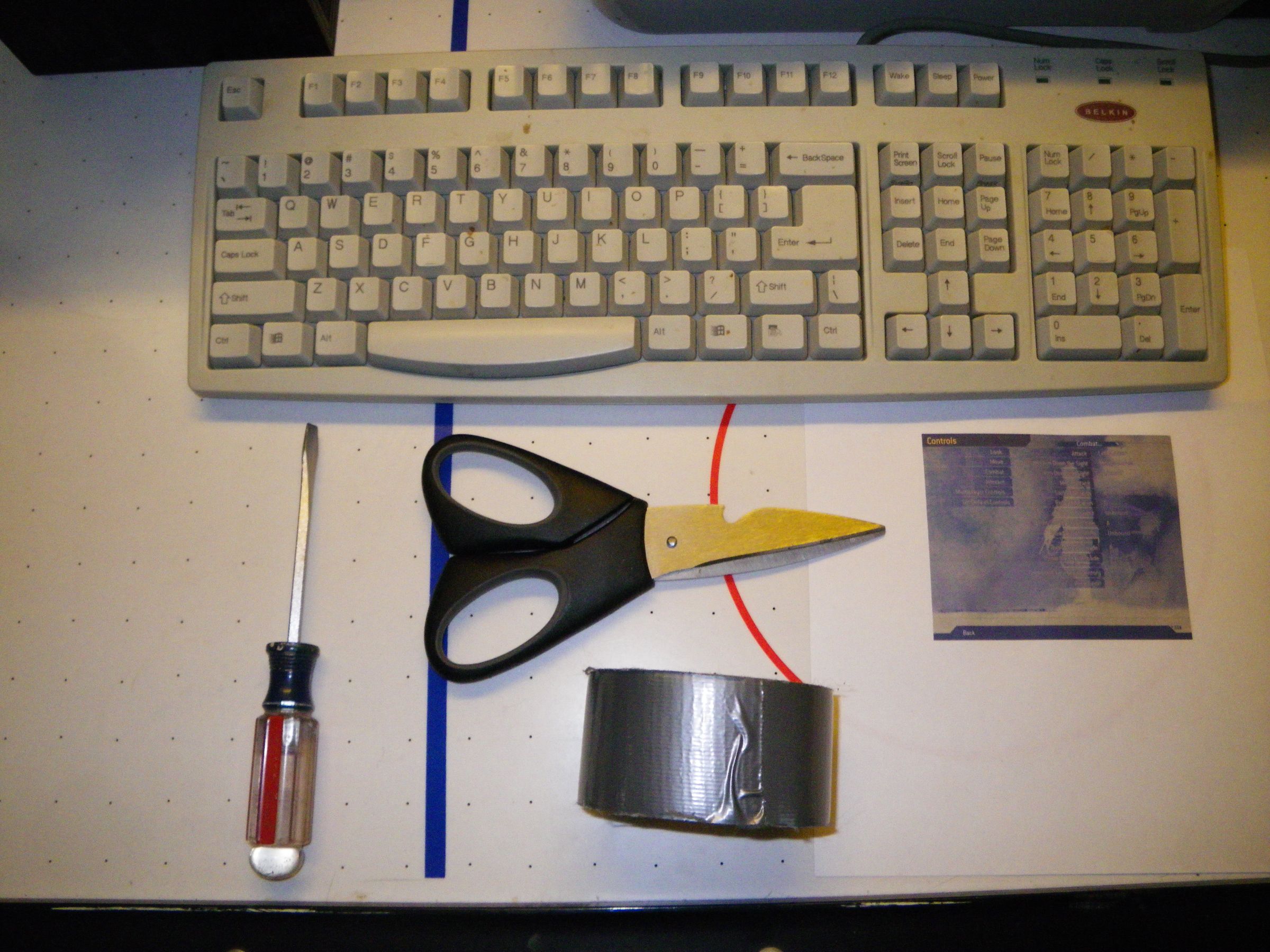 Old Keyboard Transormed Into Custom Gaming Keyboard : 5 Steps ...