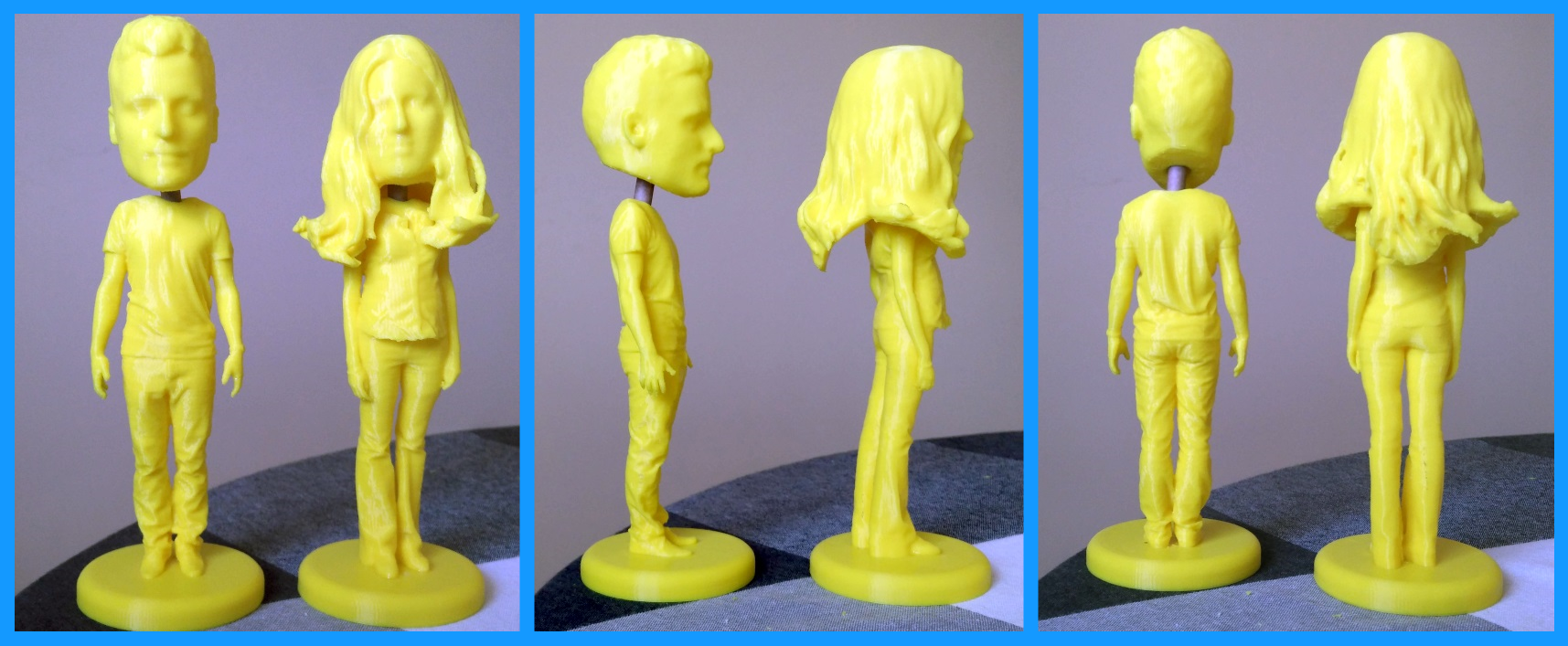 3D Printed Bobblehead - High Resolution Full Body Scanned and Hand ...