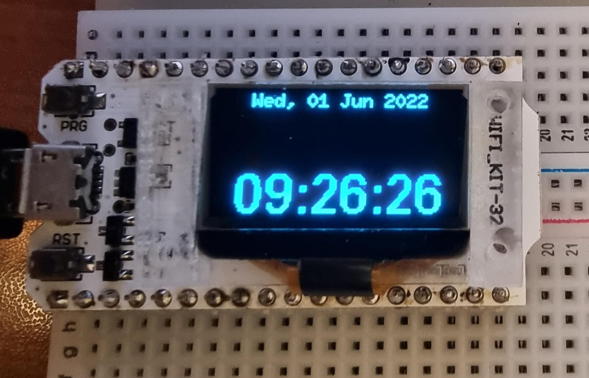WiFi Kit 32 NTP Clock - Instructables