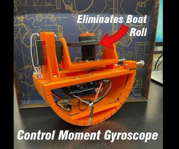 Control Moment Gyroscope | Active Boat Roll Elimination : 7 Steps (with ...
