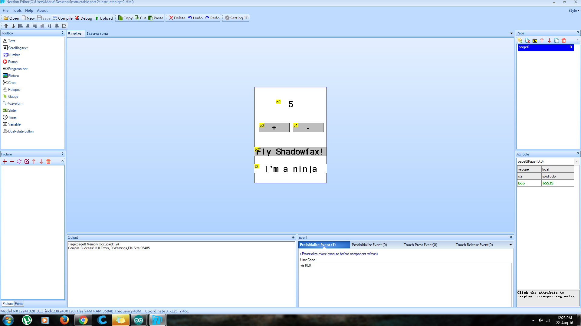 Getting Started With Nextion and Arduino Uno (pt. 2) : 7 Steps ...