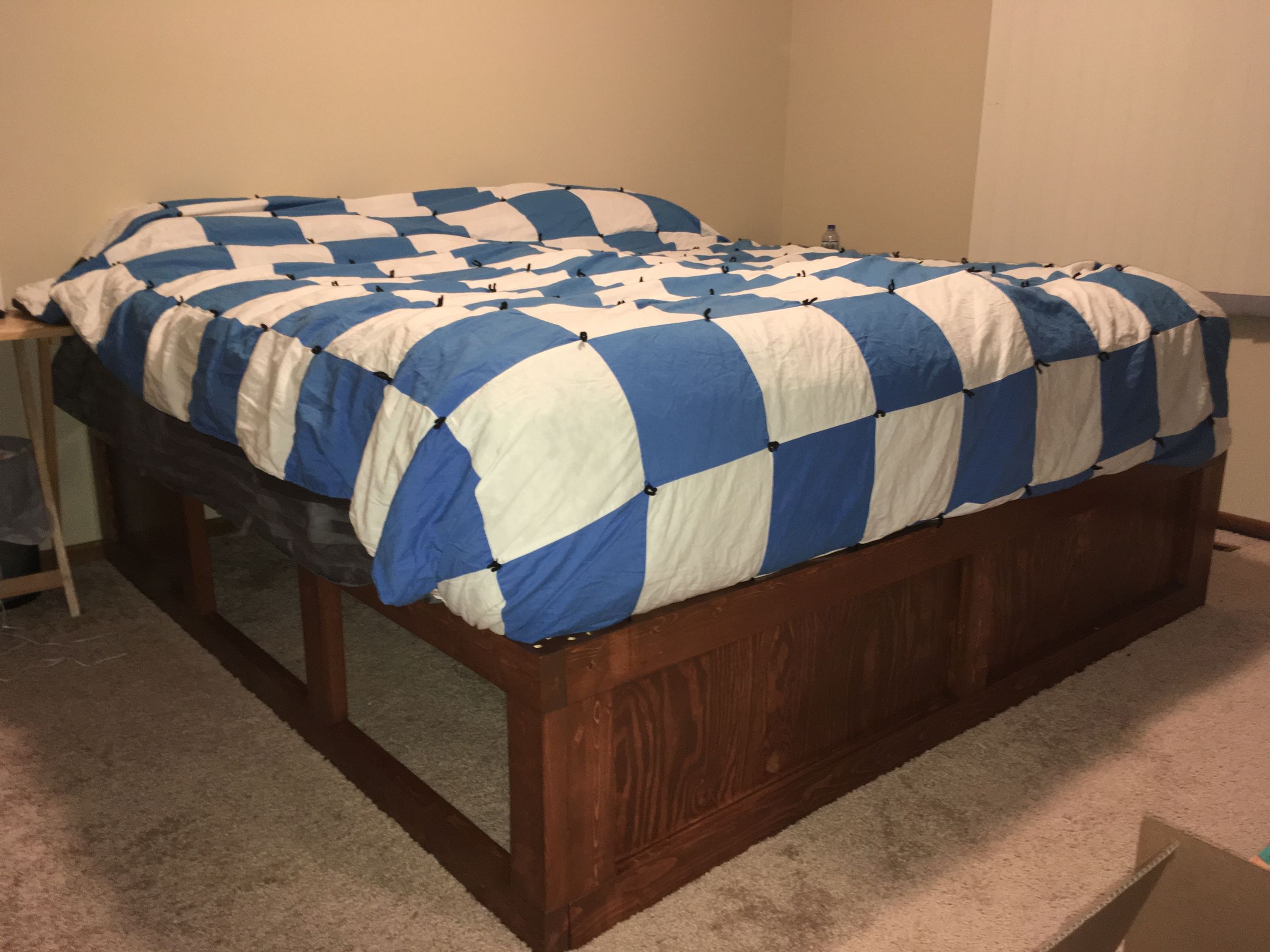 King Platform Bed From 2x4's and Plywood : 19 Steps (with Pictures ...