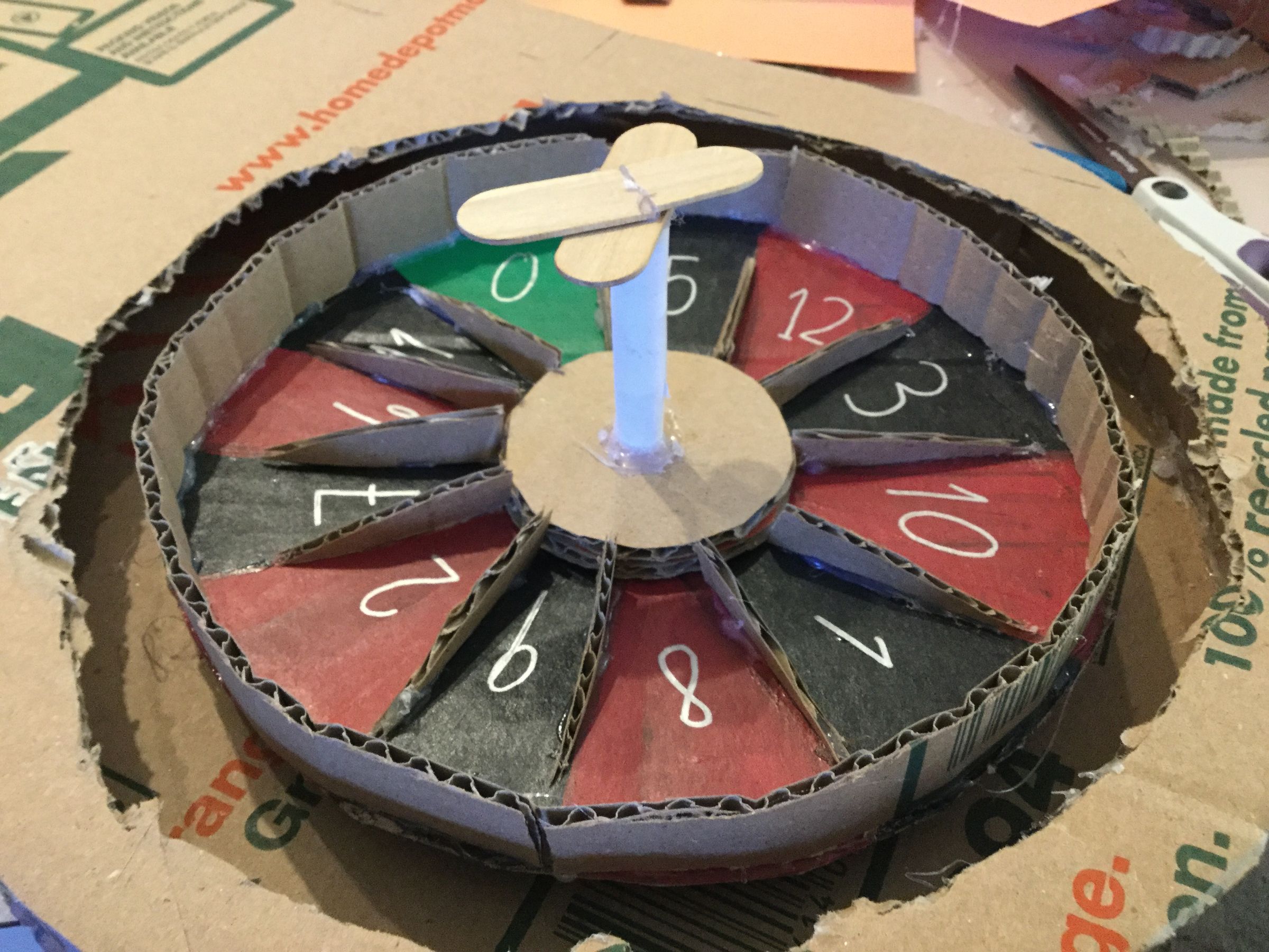 How to Make a Some What European Style Cardboard Roulette : 13 Steps ...