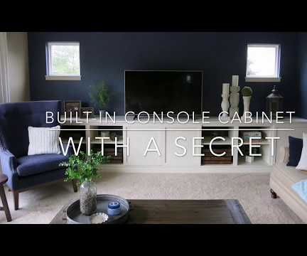 Built-in Console Cabinet With a Secret Hidden Compartment : 10 Steps ...