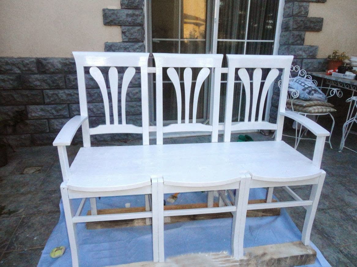 Make a Bench From Chair : 5 Steps - Instructables