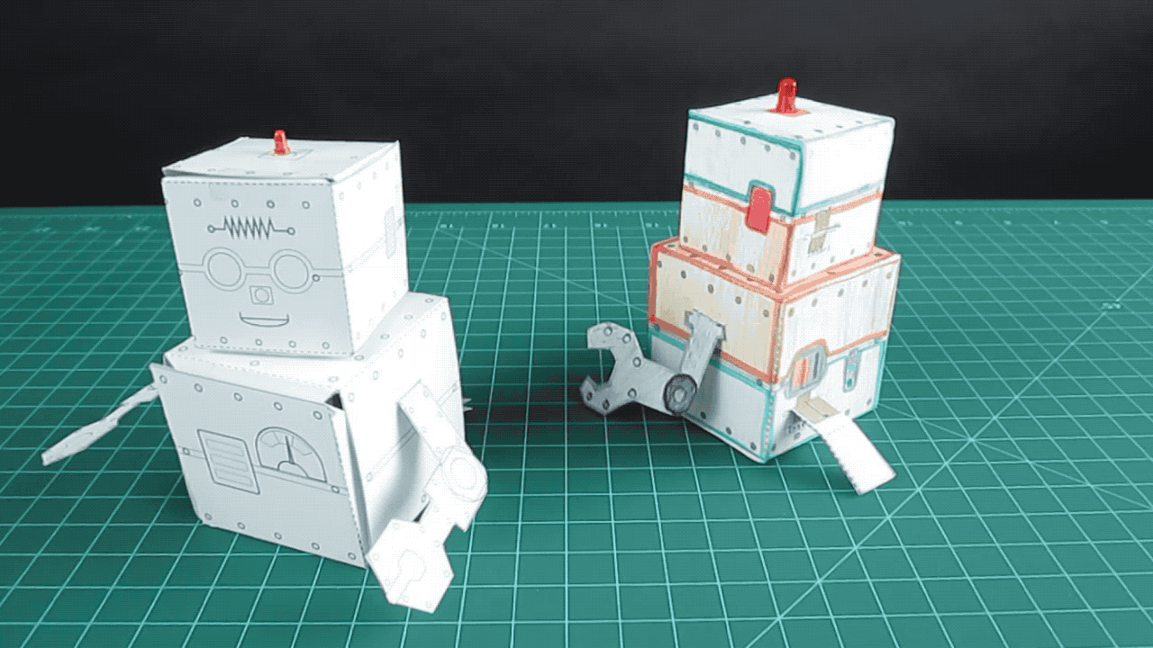 Move and Blink Paper Robot : 10 Steps (with Pictures) - Instructables