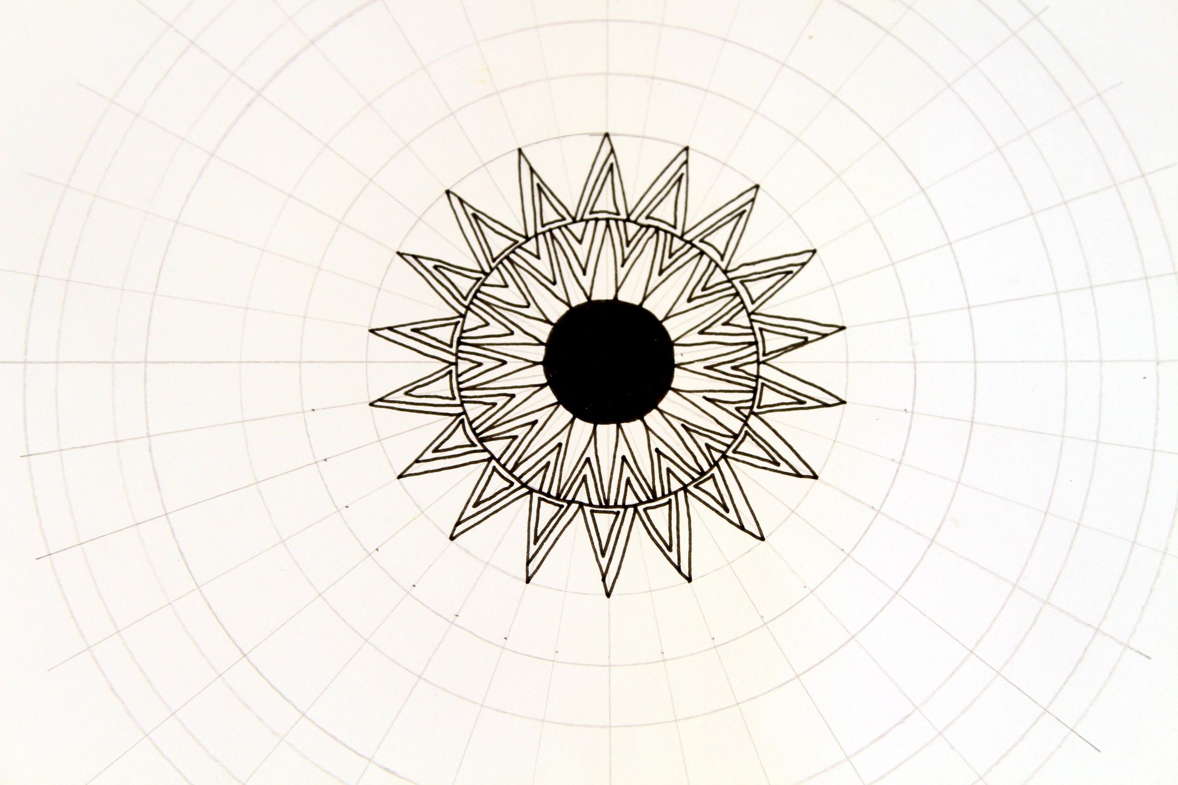 How to Draw a Simple Basic Mandala Using One Basic Shape Only : 14 ...