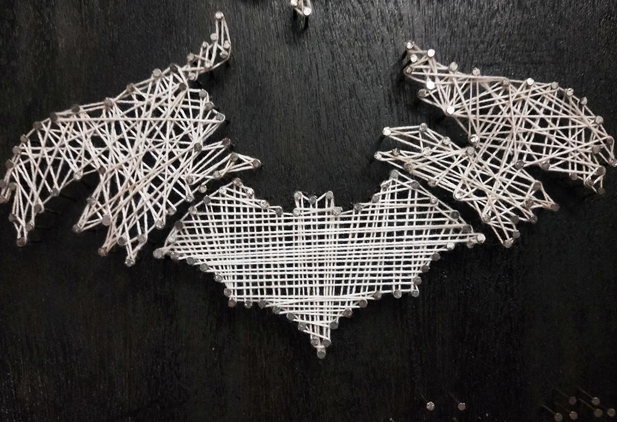 BATMAN | String Art : 6 Steps (with Pictures) - Instructables