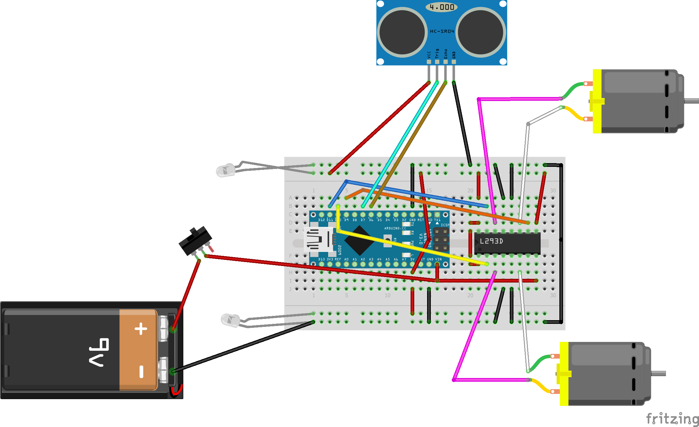 OBSTACLE AVOIDING AUTONOMOUS CAR : 4 Steps (with Pictures) - Instructables