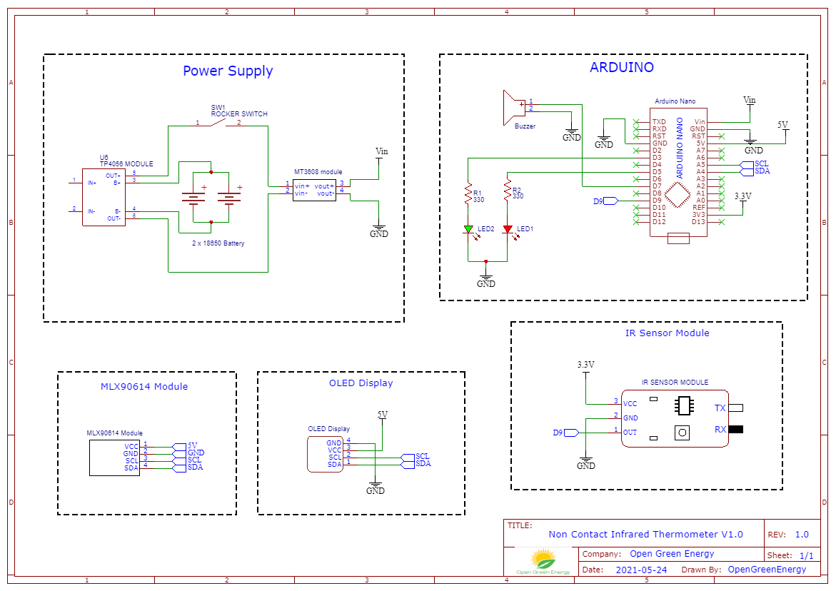 DIY Non Contact IR Thermometer V1.0 : 16 Steps (with Pictures ...