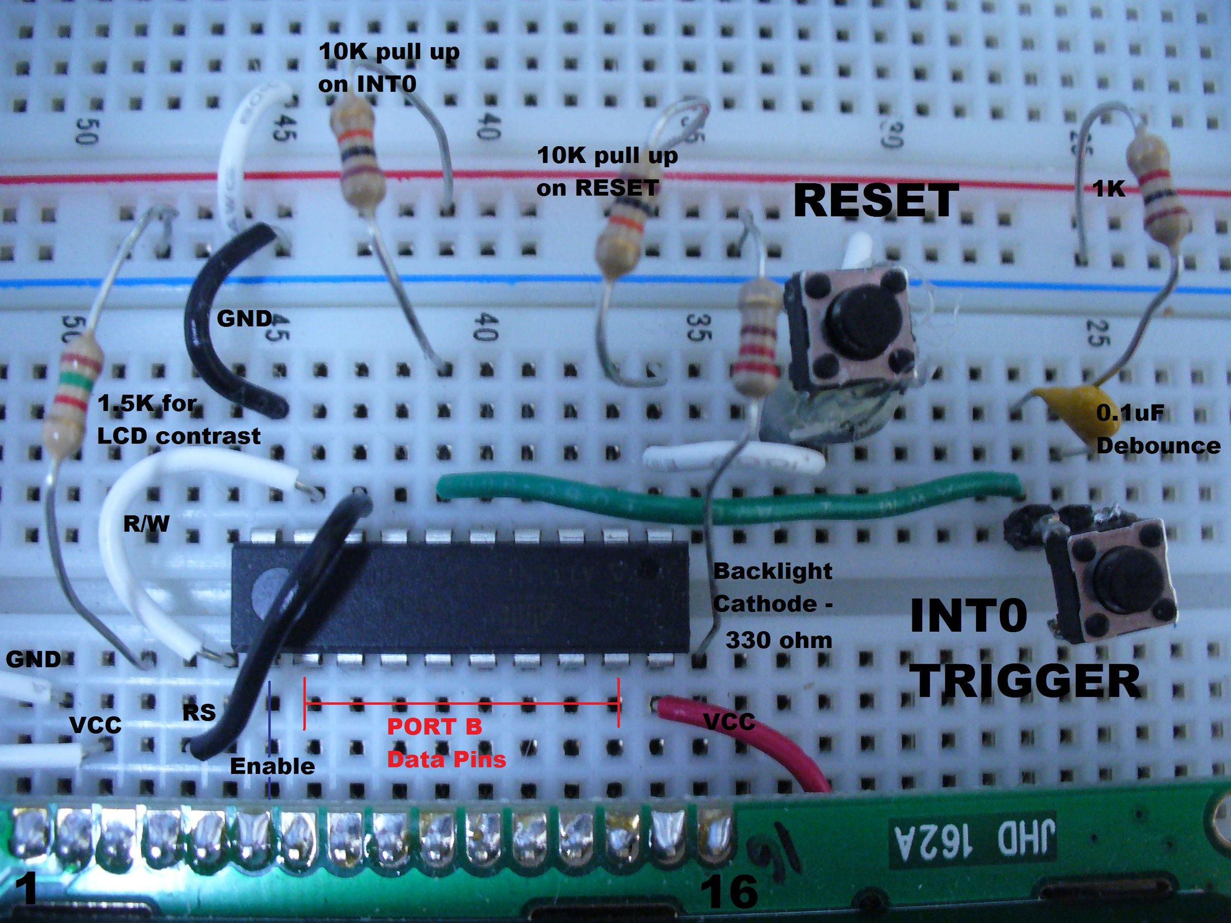 How to Control a 16x2 LCD Using an AVR ATtiny2313 : 5 Steps - Instructables