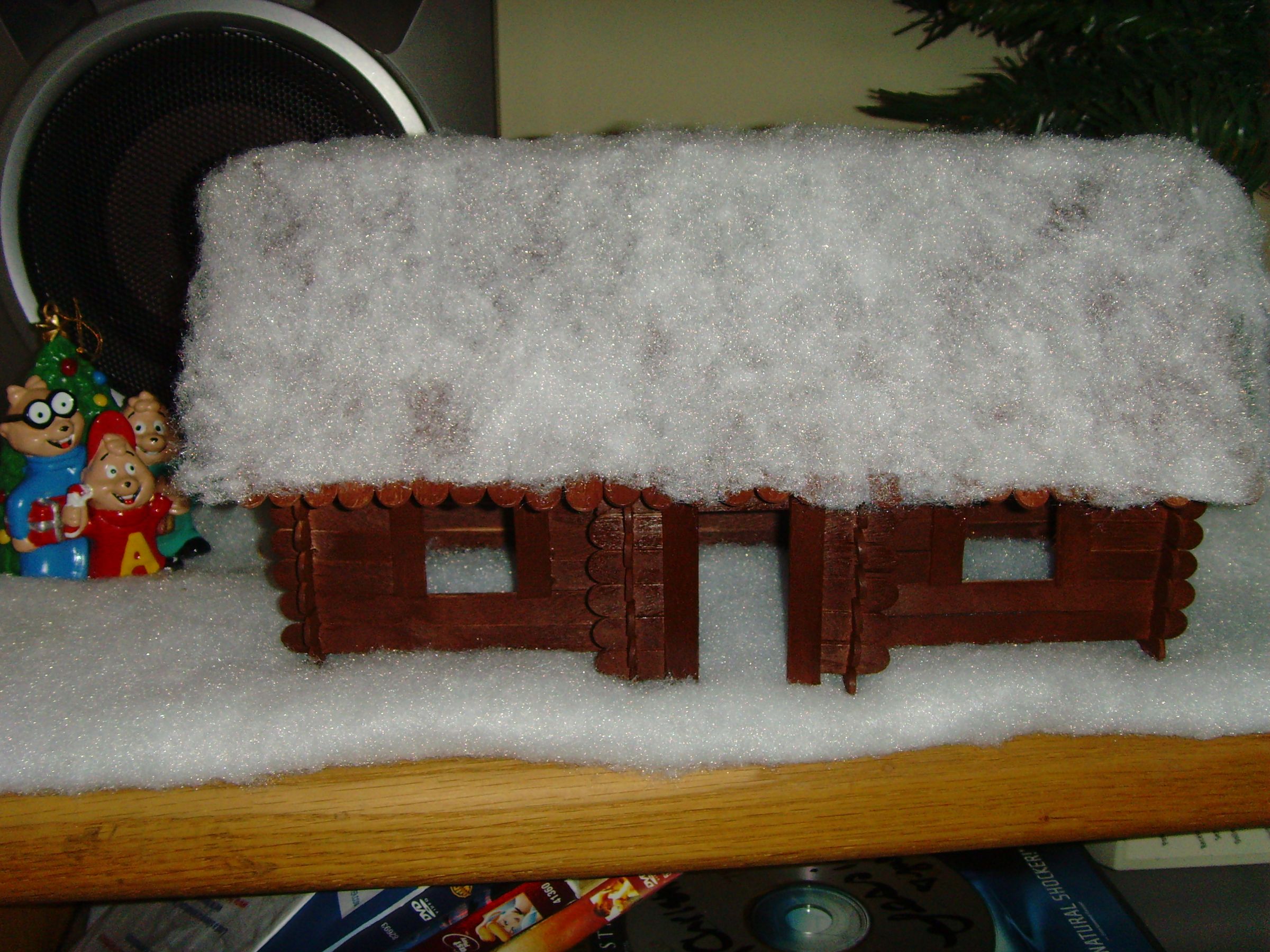 Craft Stick Log Cabin - Instructables