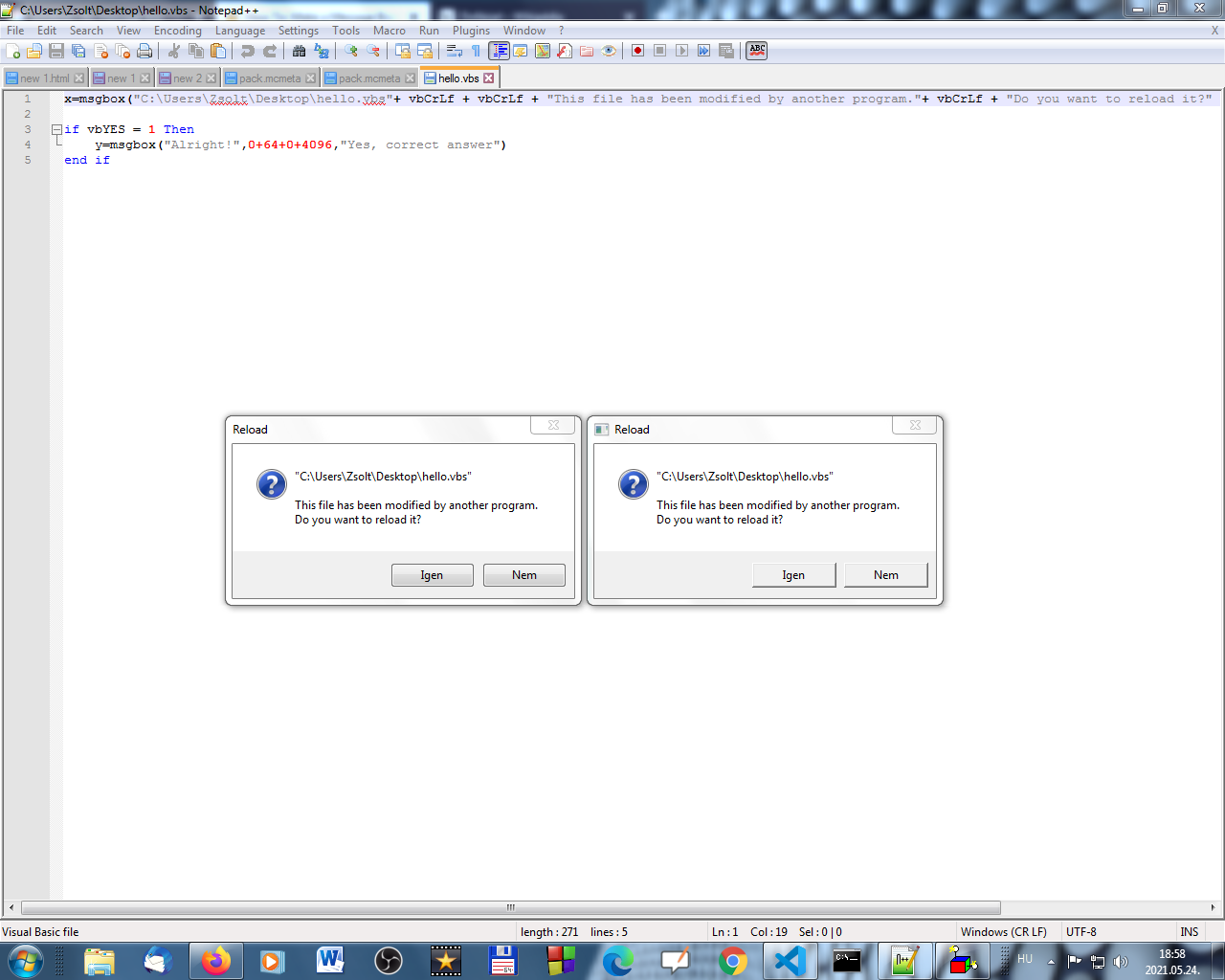How To: Make a Message Box Using VBScript : 5 Steps - Instructables
