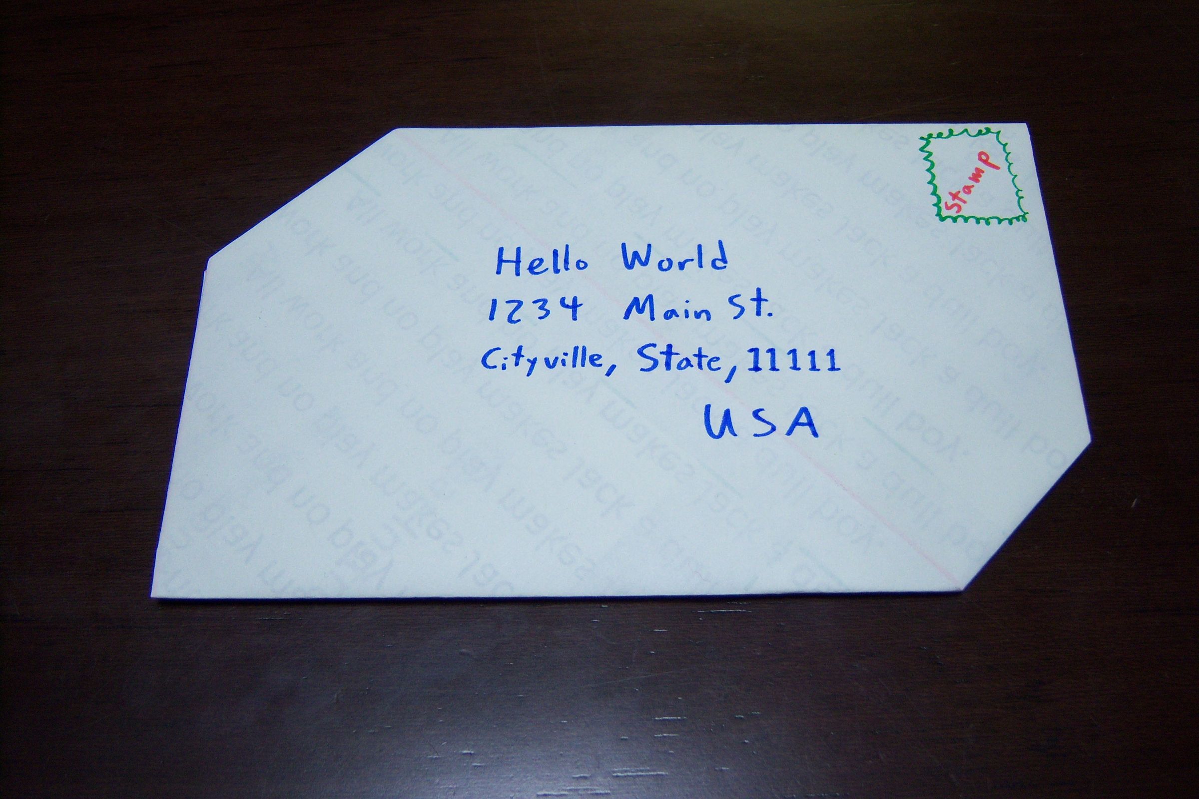 Envelope-free Letter Sending (Snail-Mail Origami) : 6 Steps (with ...