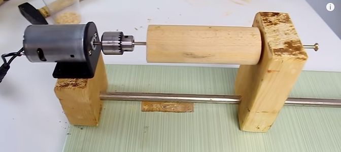 Build Your Own Wood Lathe in 30 Minutes : 6 Steps - Instructables