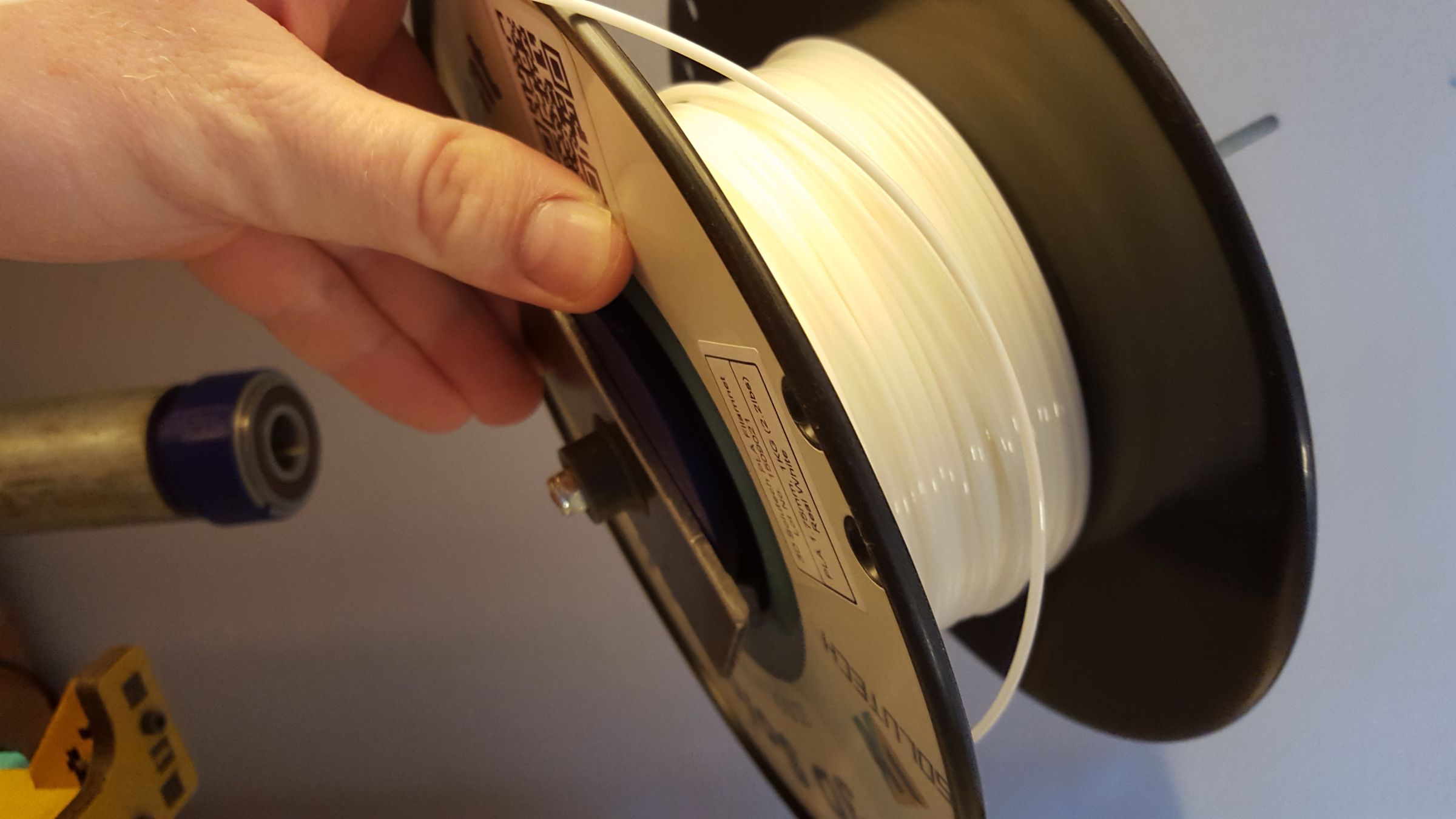 Free Standing Filament Spool Stand for Small 3D Printers : 4 Steps ...