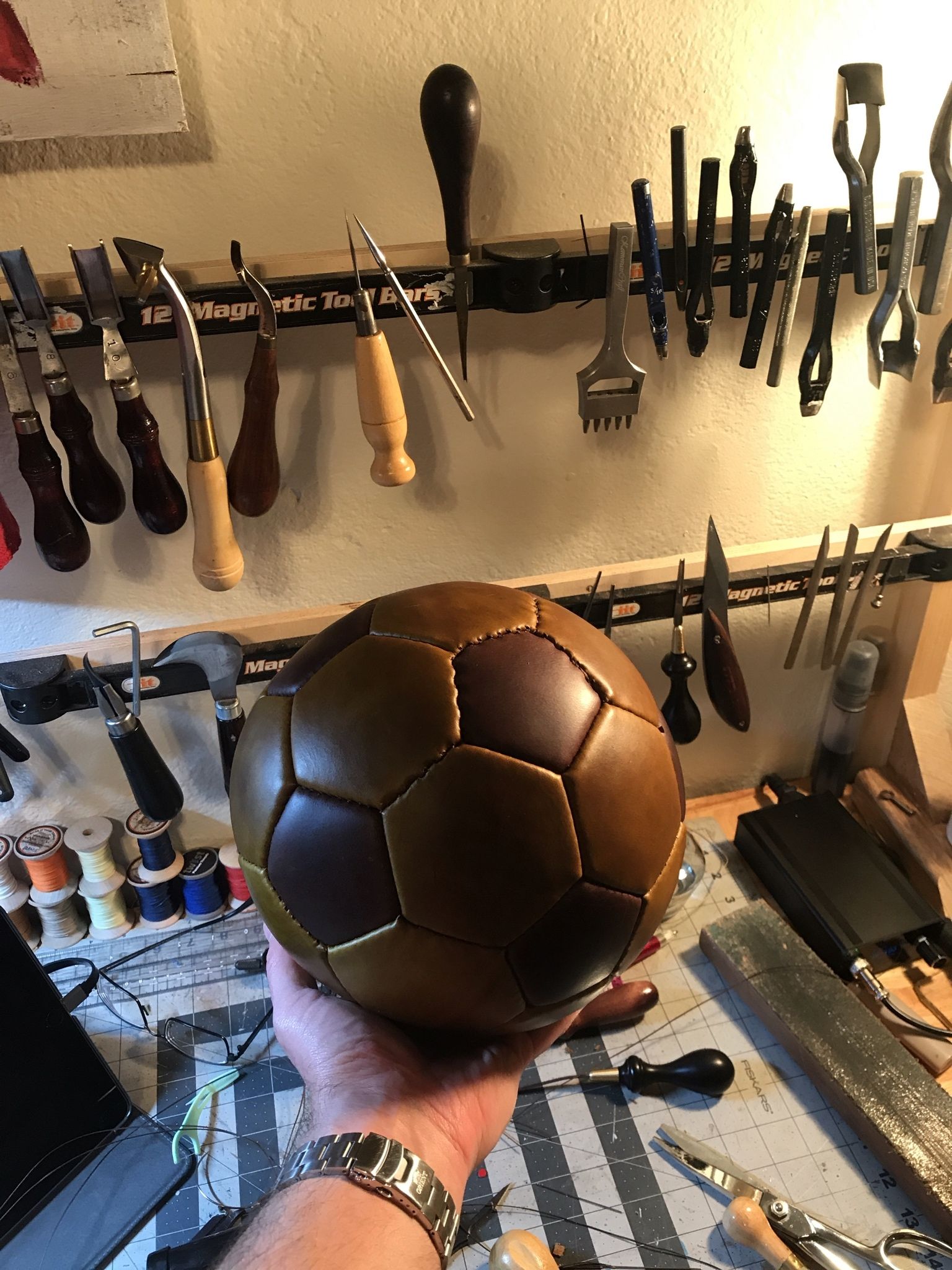 Make a Custom Leather Soccer Ball (Futbol for the Folks Not in the US ...