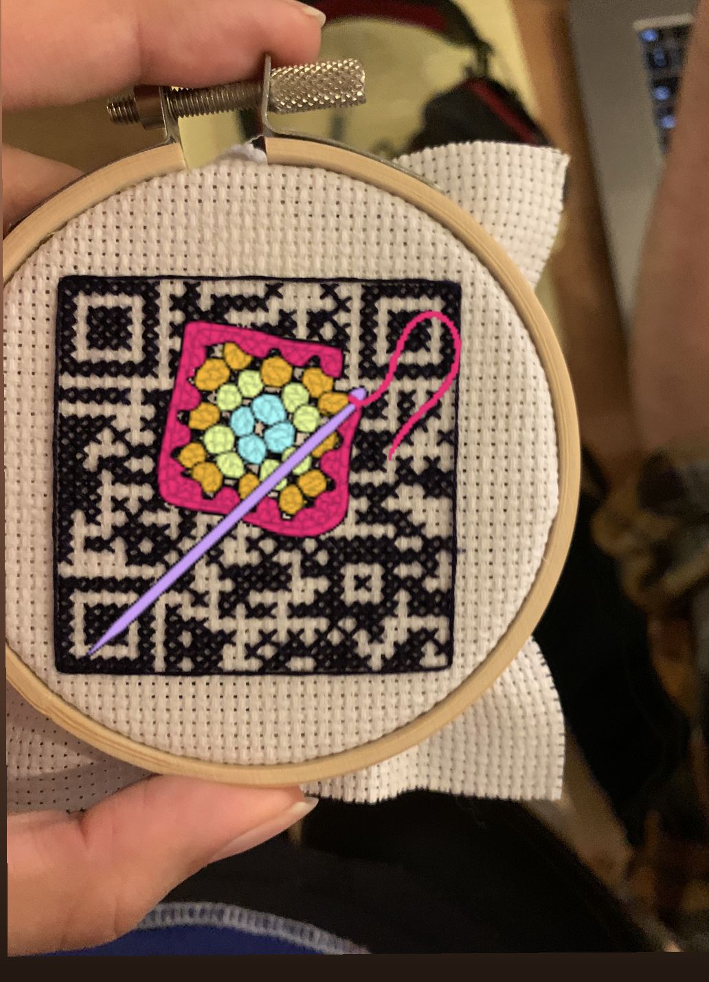 How to Cross Stitch a QR Code : 8 Steps (with Pictures) - Instructables