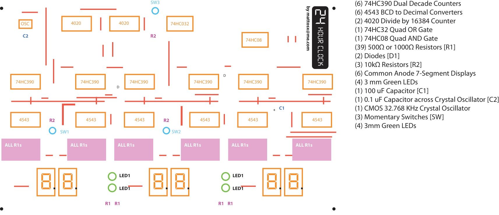 24 Hr Digital Clock Only With Basic CMOS Chips : 5 Steps (with Pictures ...