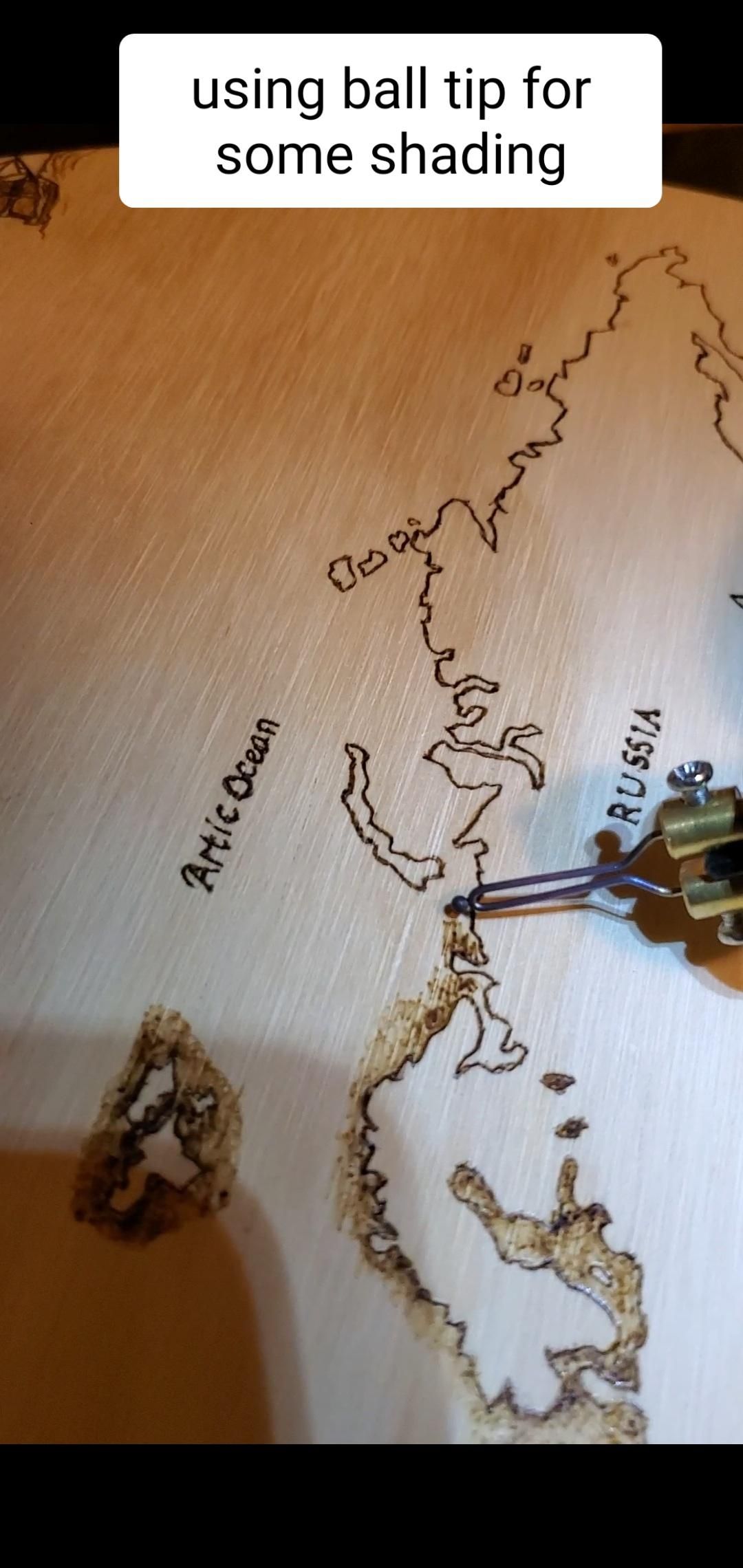 How to Use Pyrography Machine to Burn Map Onto Wood : 5 Steps (with ...